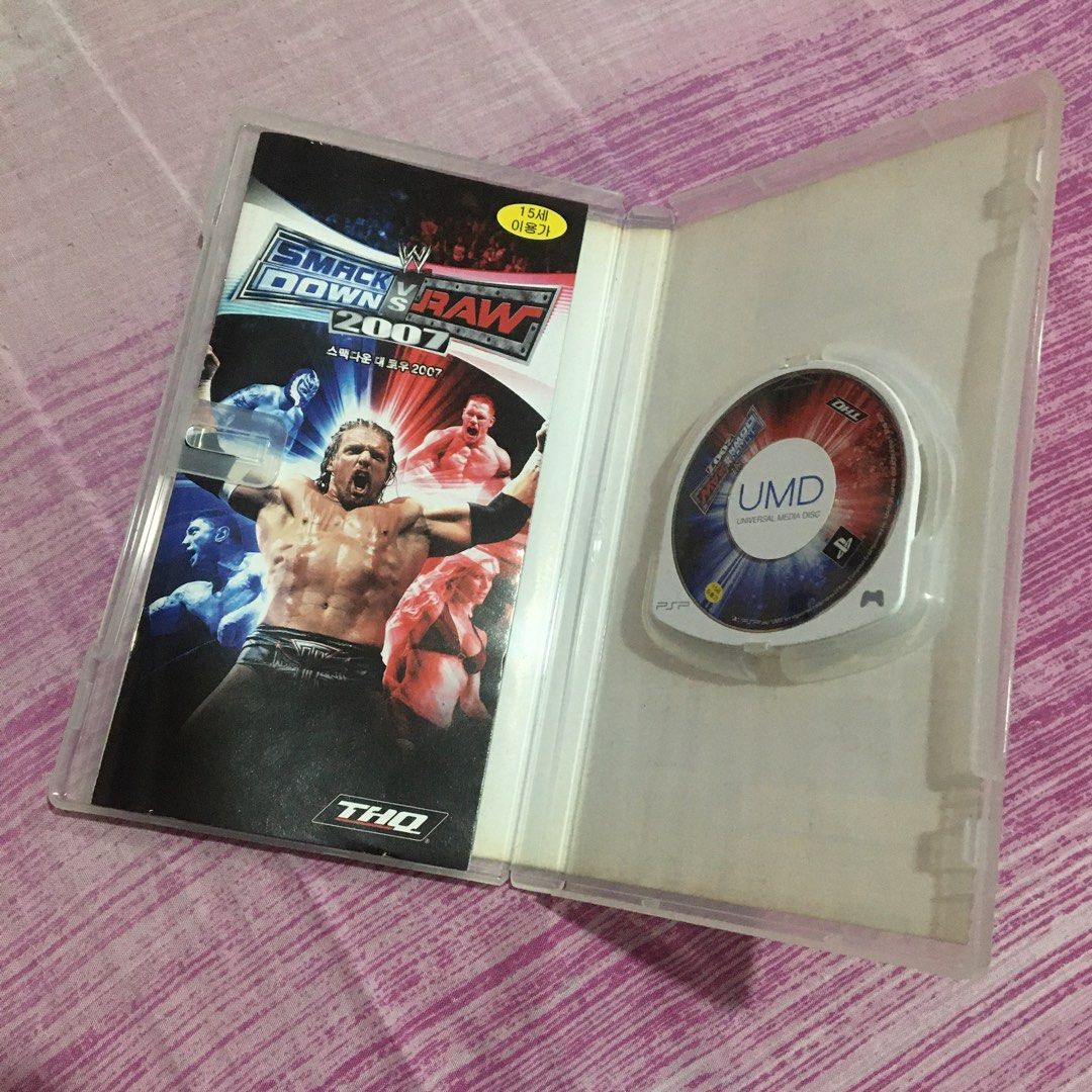 WWE 2007 PSP umd, Video Gaming, Video Games, PlayStation on Carousell