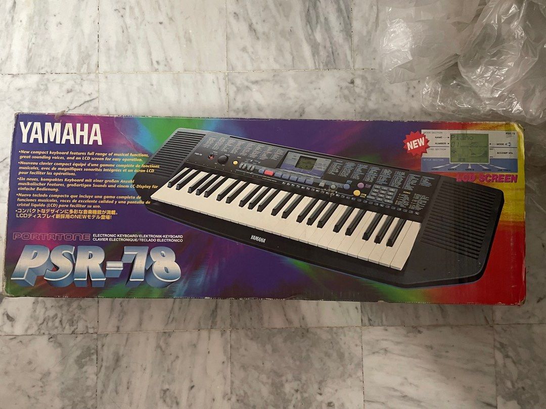 Yamaha PSR-78 Electronic Keyboard, Hobbies & Toys, Music & Media, Musical Instruments on Carousell