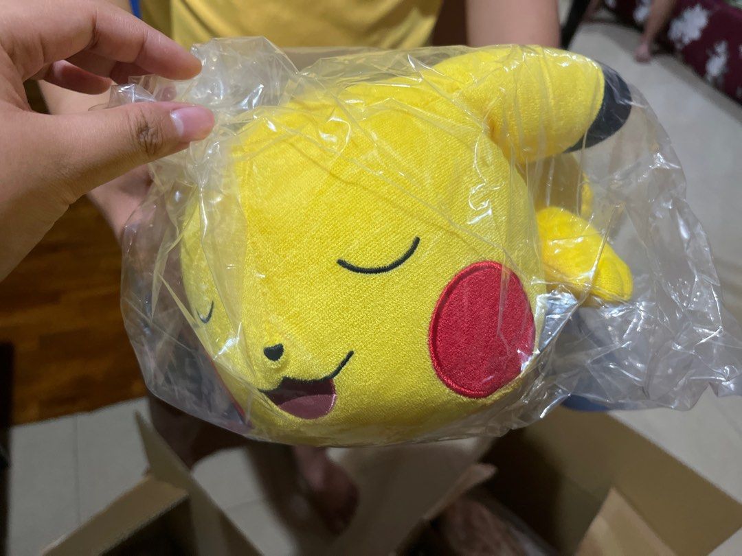 Pokemon Calm Night Kuji A&B prize Yamper Pikachu plush plushie sleeping ...