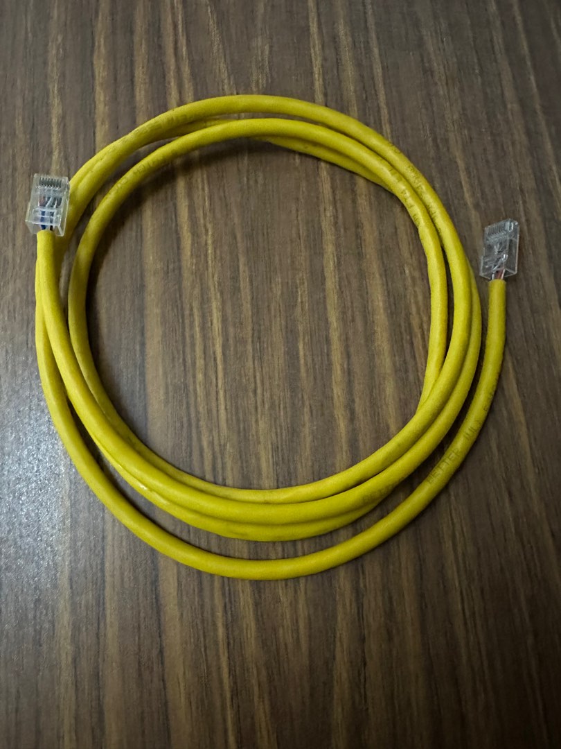 Yellow LAN Cable, Computers & Tech, Parts & Accessories, Cables ...