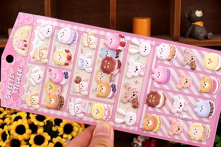 12 piece pop up cute cartoon sticker suitable for children birthday ...