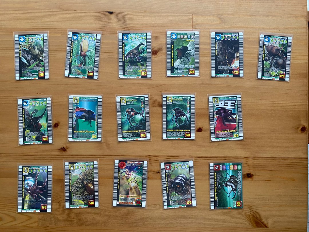 VINTAGE Sega Mushiking collectible cards (16 pieces) (with soft ...