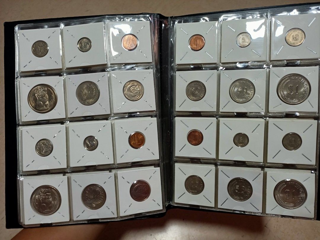 1967 to 1985 Singapore Lion 1 Cent to $1 First Series Coins Complete ...