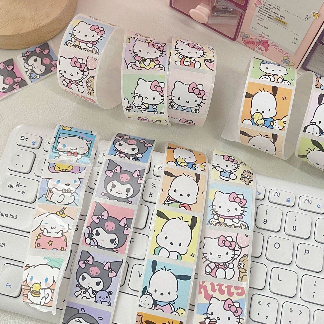 200Pcs Cartoon Cute Sanrio Cinnamoroll Sealing Sticker Scrapbook ...