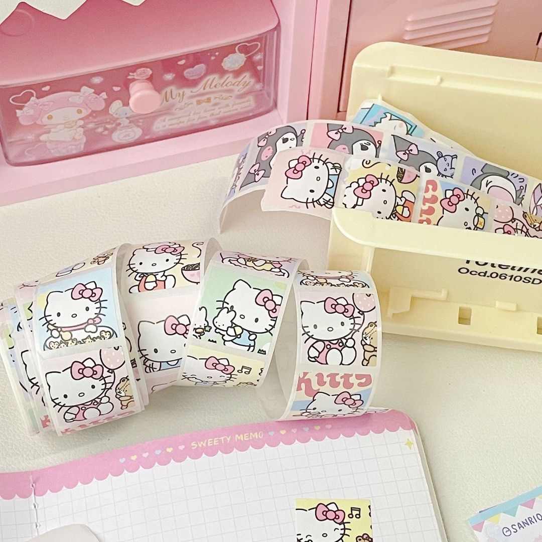 200Pcs Cartoon Cute Sanrio Cinnamoroll Sealing Sticker Scrapbook ...