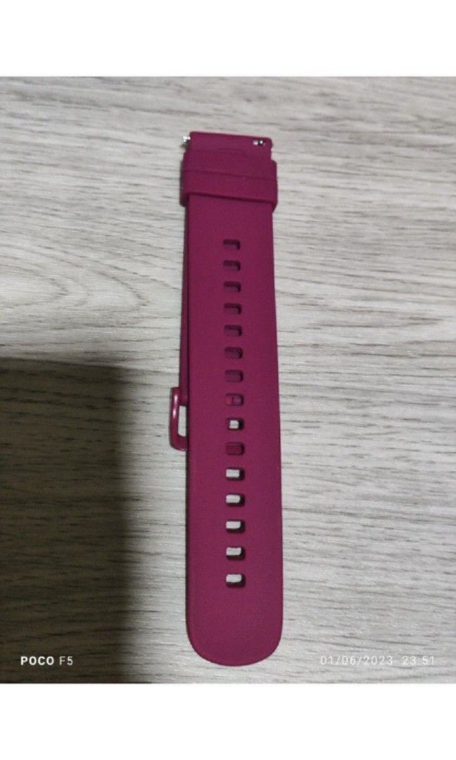 22mm watch strap soft silicon rubber #type16 full purple cuffs hpb ...