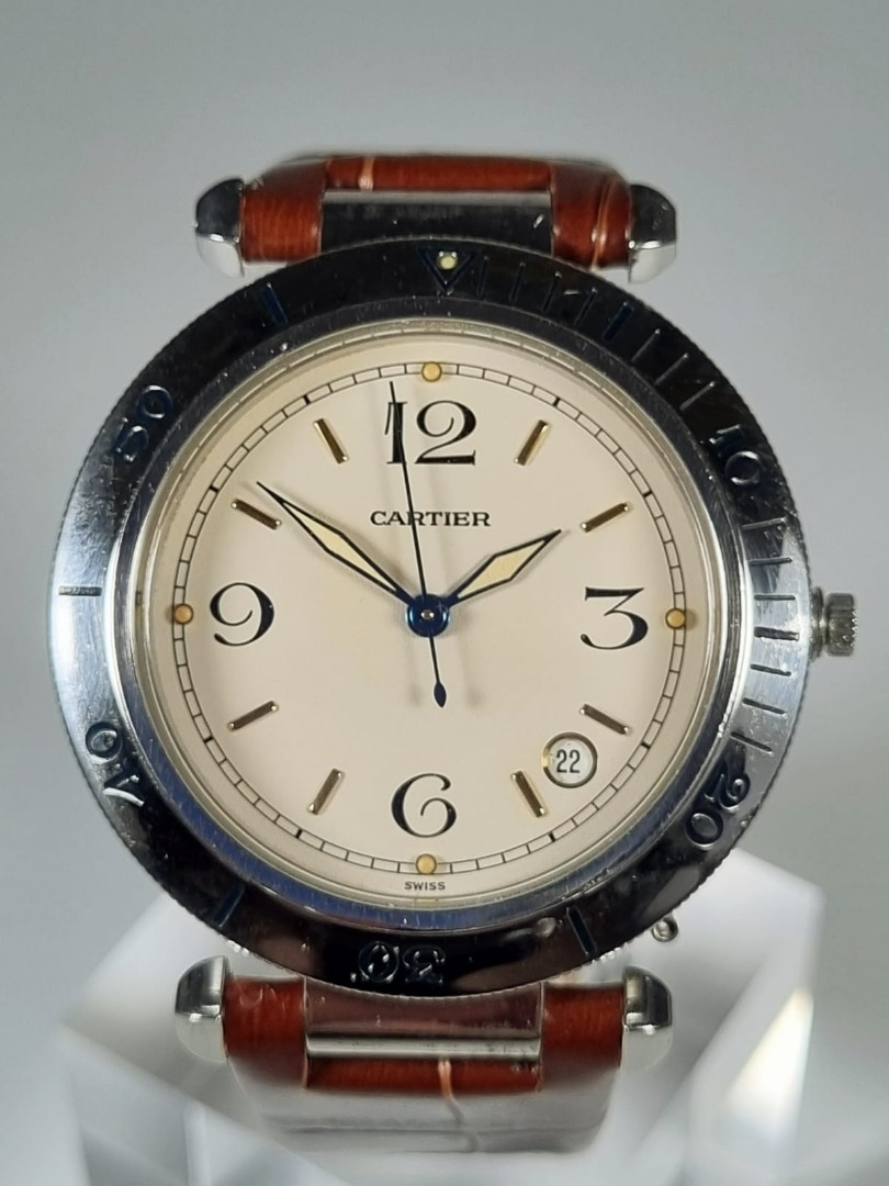 (230366) Cartier Pasha Automatic Water Resistant 330ft/100m Swiss Made ...