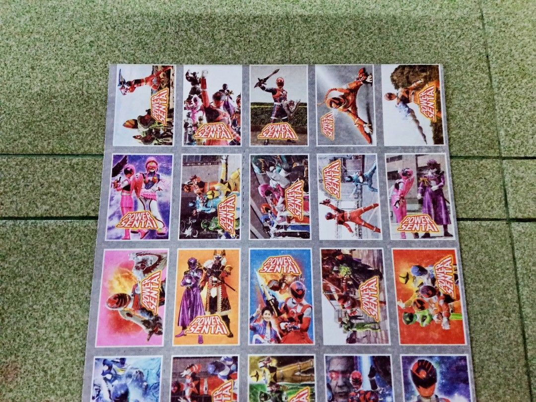 30 Pcs Uchu Sentai Kyuranger, Power Rangers Cosmic Fury Playing Cards ...