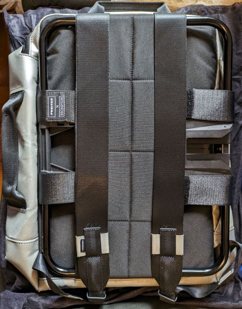 [全新] [F748 COLTRANE] Freitag × Brompton 限量版 Brompton 前袋連背囊 (灰+藍色) (全新未用 ...