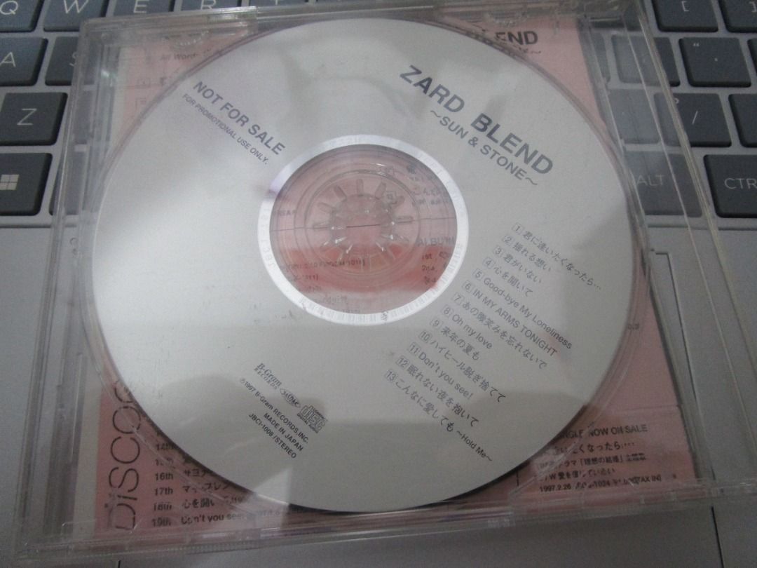 [稀有宣傳碟] ZARD - ZARD BLEND～SUN & STONE～ 日版, 興趣及遊戲, 音樂、樂器 & 配件, 音樂與媒體 ...
