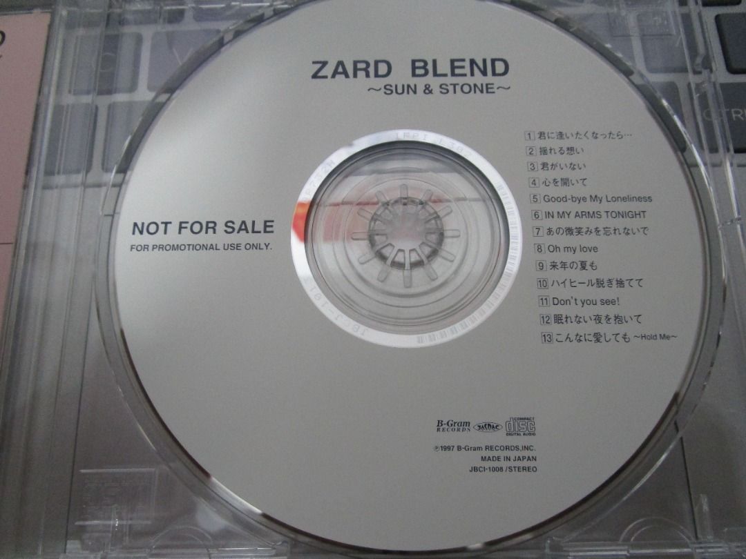 [稀有宣傳碟] ZARD - ZARD BLEND～SUN & STONE～ 日版, 興趣及遊戲, 音樂、樂器 & 配件, 音樂與媒體 ...