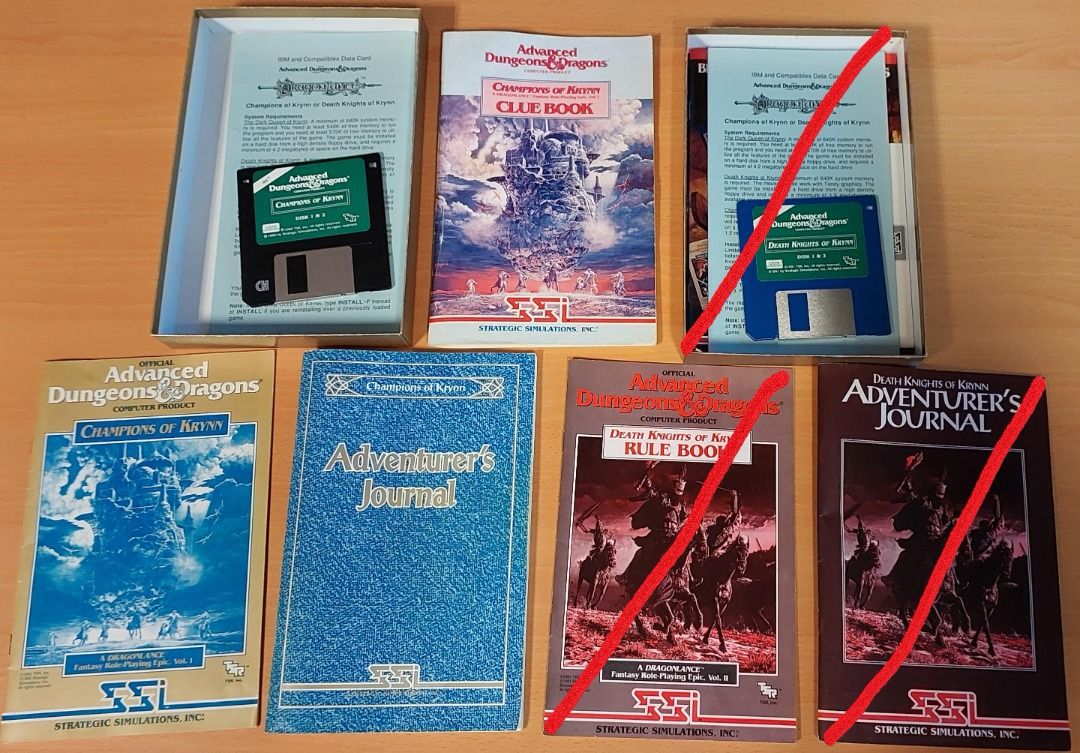 AD&D PC Role-playing Games: SSI Gold Box Krynn, Savage Frontier; Eye of ...