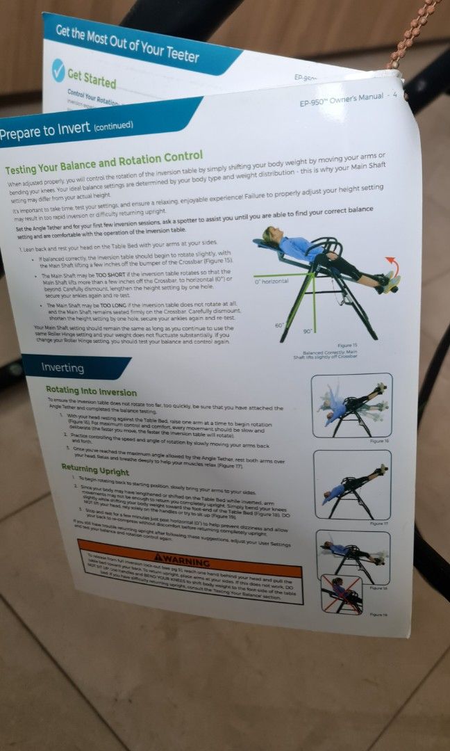 Aibi teeter Hang Ups, Sports Equipment, Exercise & Fitness, Toning ...