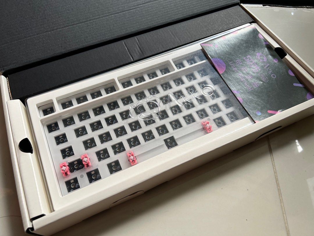 Akko 5075s Custom Mechanical Keyboard Barebones Kit Hotswap RGB Knob ...