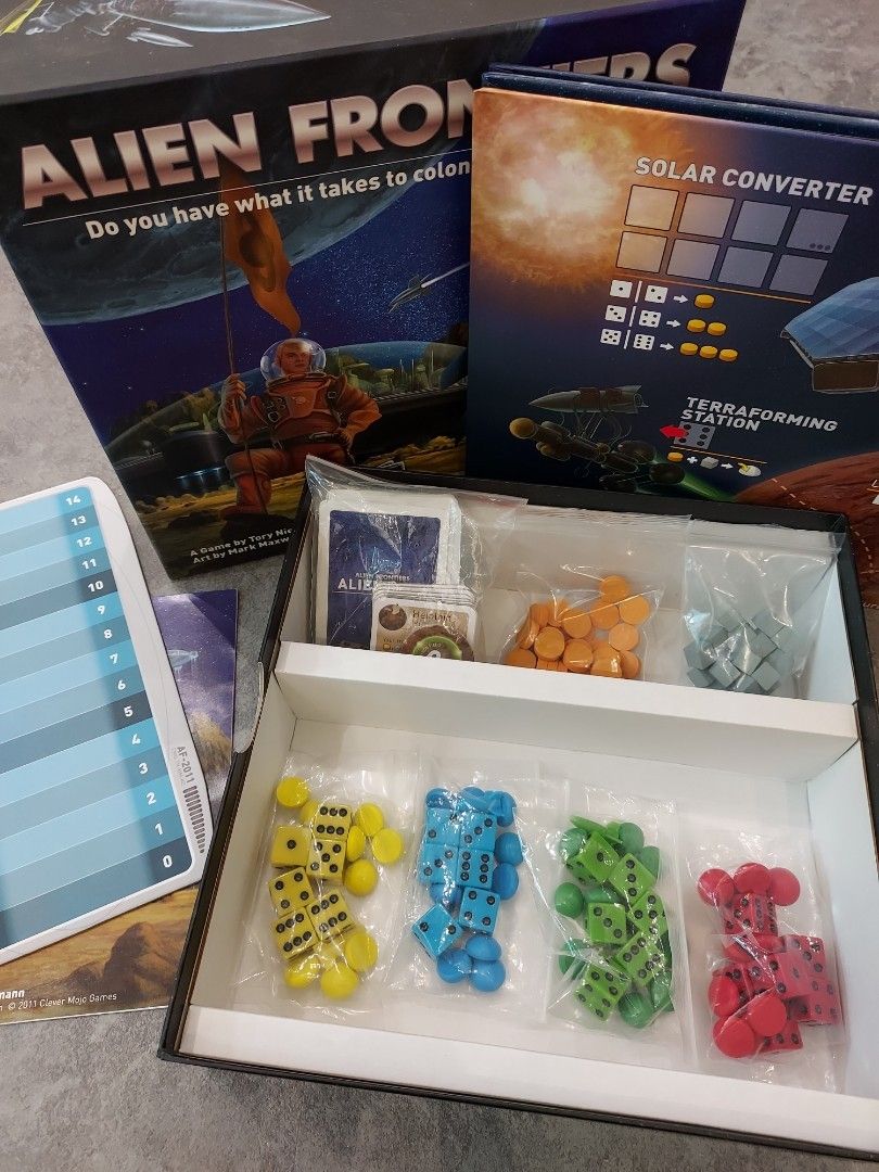 Alien Frontiers Board Game, Hobbies & Toys, Toys & Games on Carousell