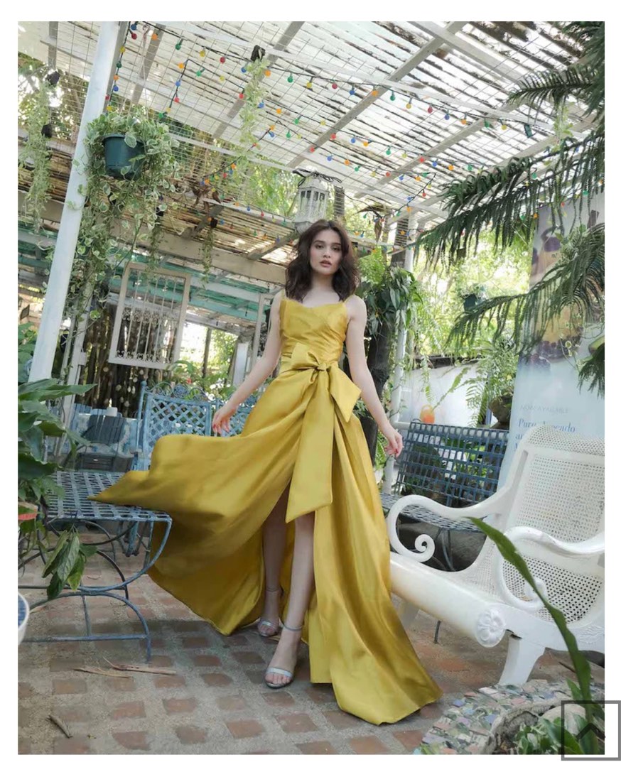Apartment 8 Eight Atalya Gown in Mustard on Carousell
