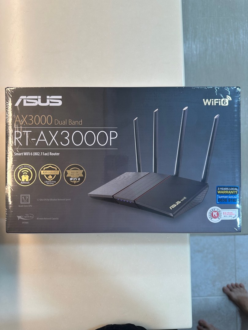 Asus RT-AX3000P / AX3000 Dual Band WiFi 6 Router, Computers & Tech, Parts & Accessories ...