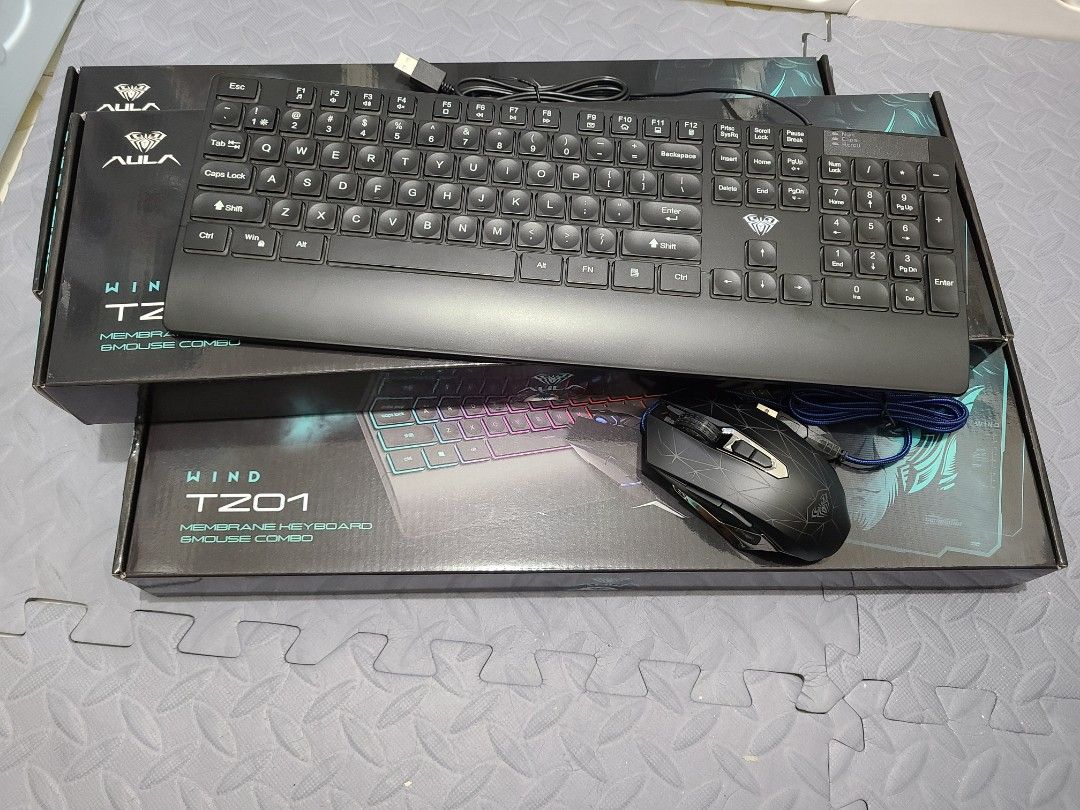 AULA T201 Wired Combo Gaming Mouse and Keyboard - New. Sealed., Computers & Tech, Parts ...