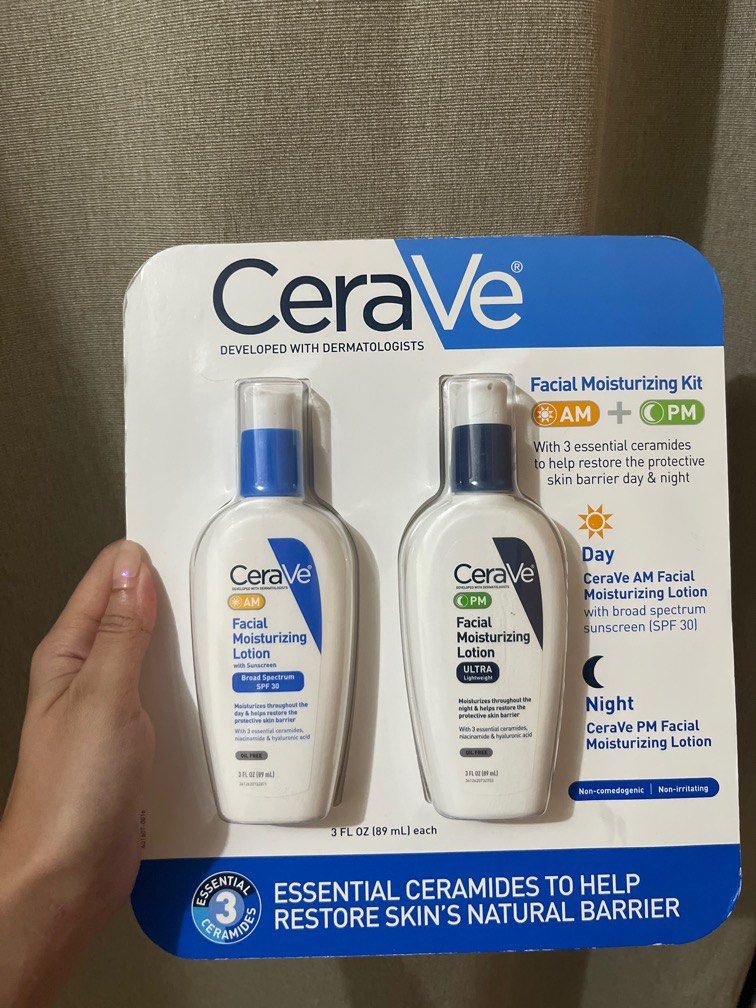 Authentic Cerave Moisturizing kit, Beauty & Personal Care, Face, Face ...