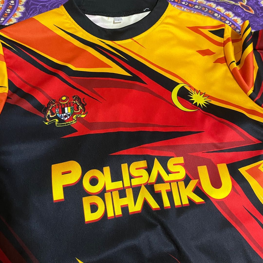 [used once] baju sukan/jersi polisas politeknik, Women's Fashion ...