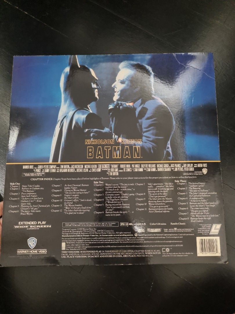 Batman Laser Disc Vintage Collection, Hobbies & Toys, Music & Media ...