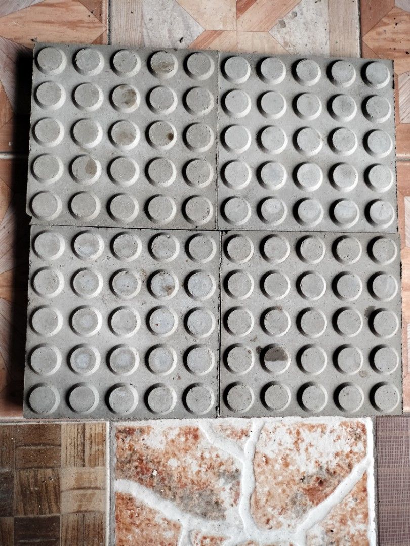 BIG BUTTON GRAY CONCRETE TILES, Commercial & Industrial, Construction ...