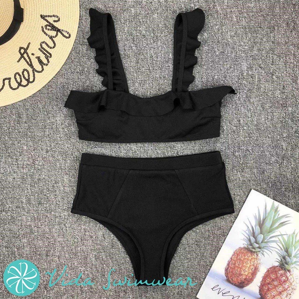 Bikini Ruffle Two Piece Swimsuit on Carousell