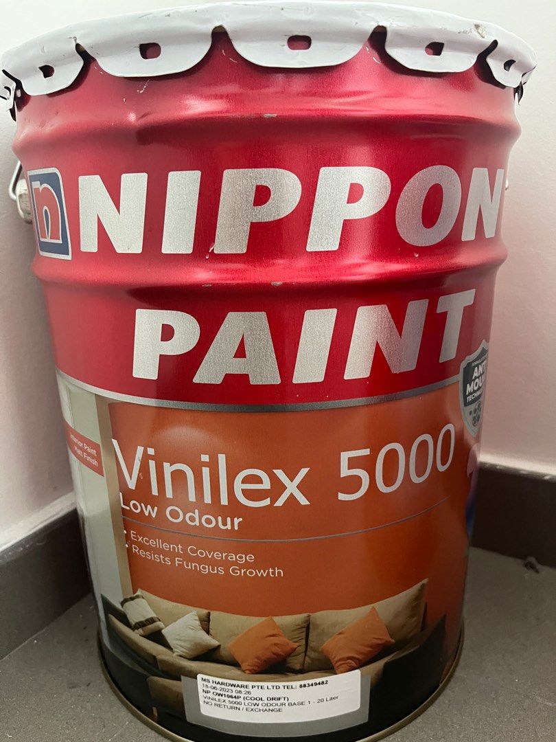 BN 20 litre Vinilex 5000 Nippon paint (Colour: Cool Drift), Furniture ...