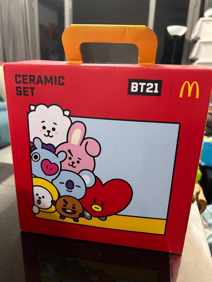 BNIB McDonald BT21 Ceramic Set, Hobbies & Toys, Memorabilia ...