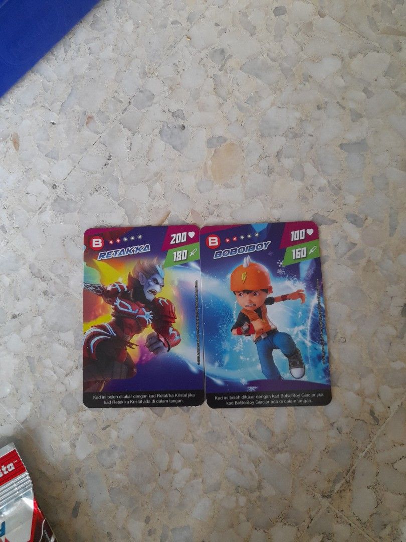 Boboiboy cards from the starter set (RETAKA AND BOBOIBOY ONLY), Hobbies ...