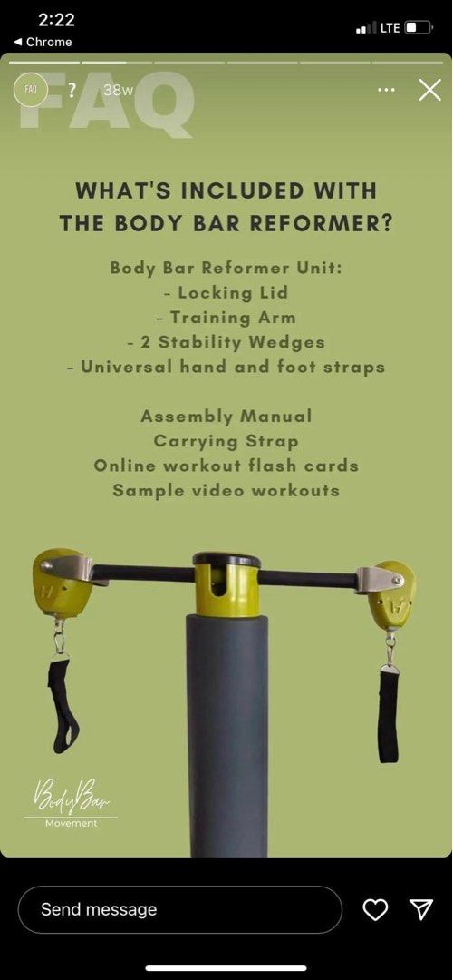 Body bar reformer on Carousell