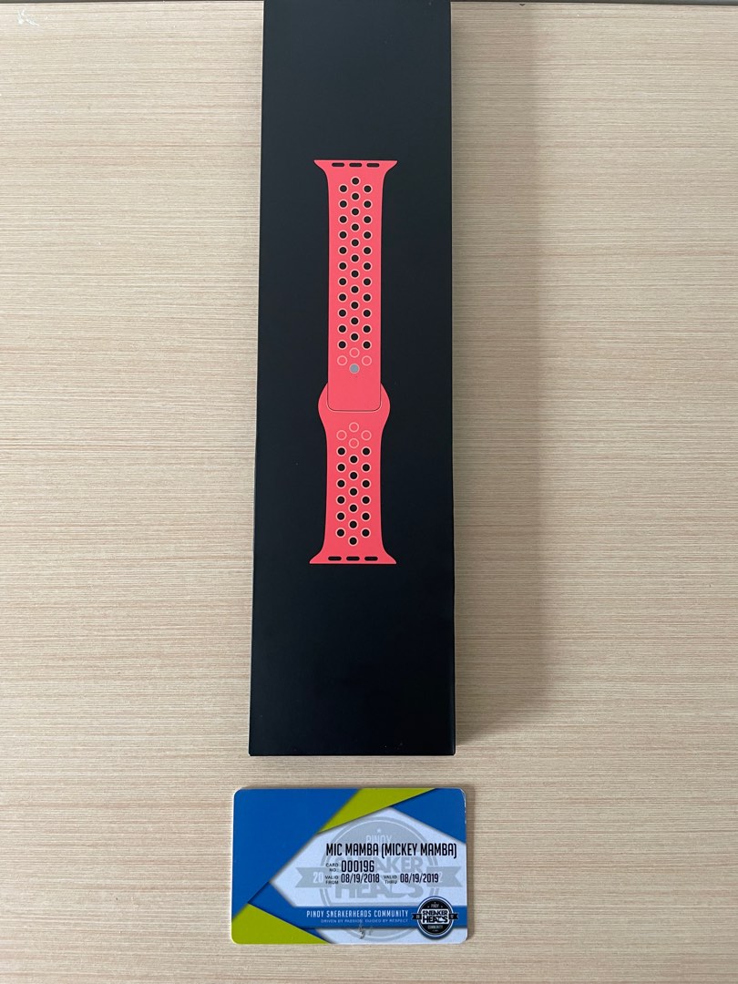 BRAND NEW & BELOW SRP 38/40/41MM NIKE SPORT BAND MAGIC EMBER/CRIMSON ...