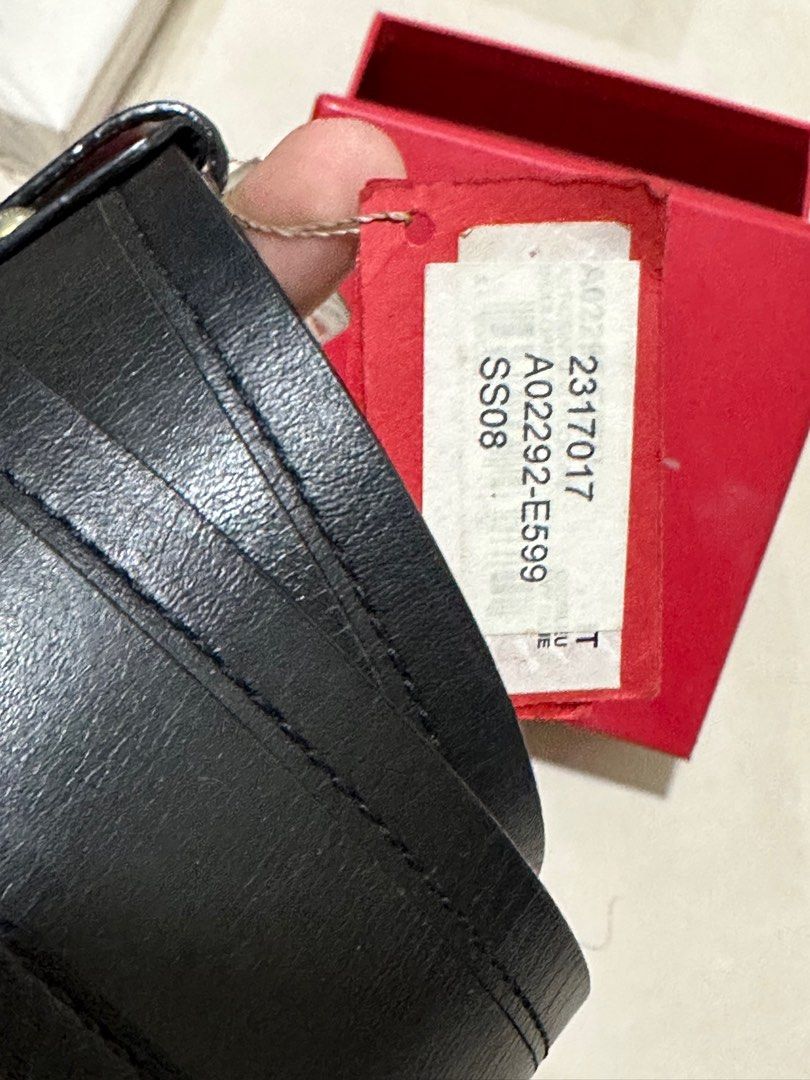 Brand New Lancel Paris Black Leather Thick Belt on Carousell