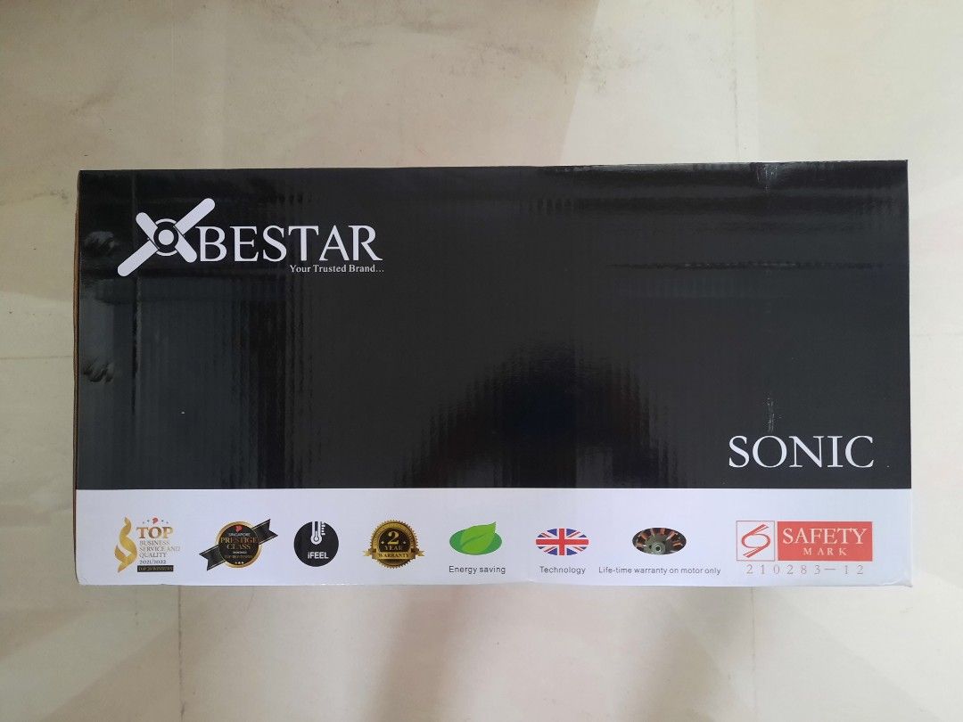 Brand New Sealed 48" Bestar Ceiling Room Living Bed Fan Black BTO ...