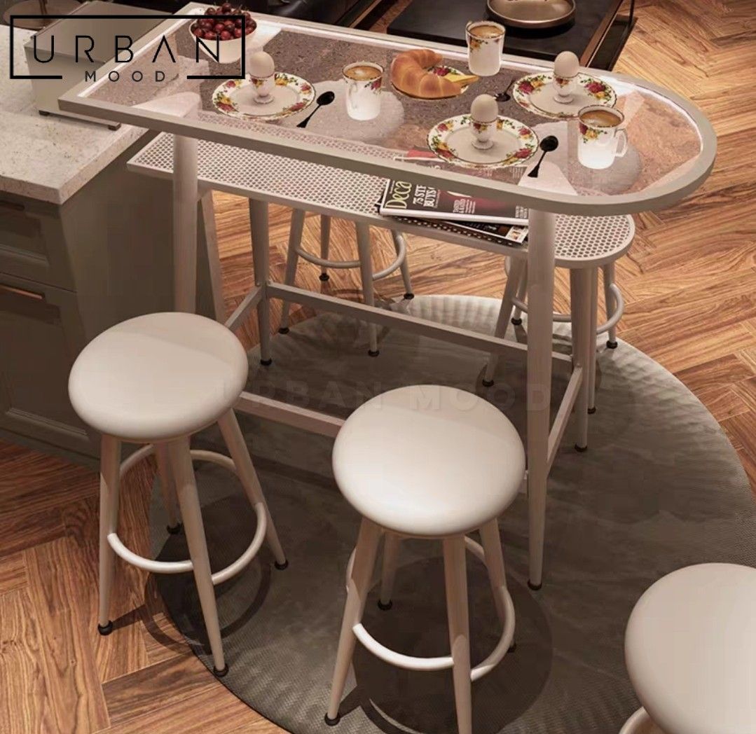 BRASS Modern Bar Table, Furniture & Home Living, Furniture, Tables ...