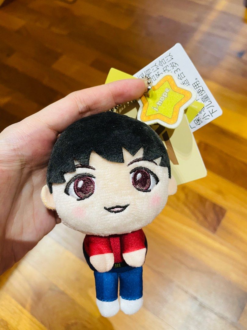 BTS Tiny Tan Dynamite authentic plush keychain (j-hope, jimin, jung kook, RM, suga, V), Hobbies ...