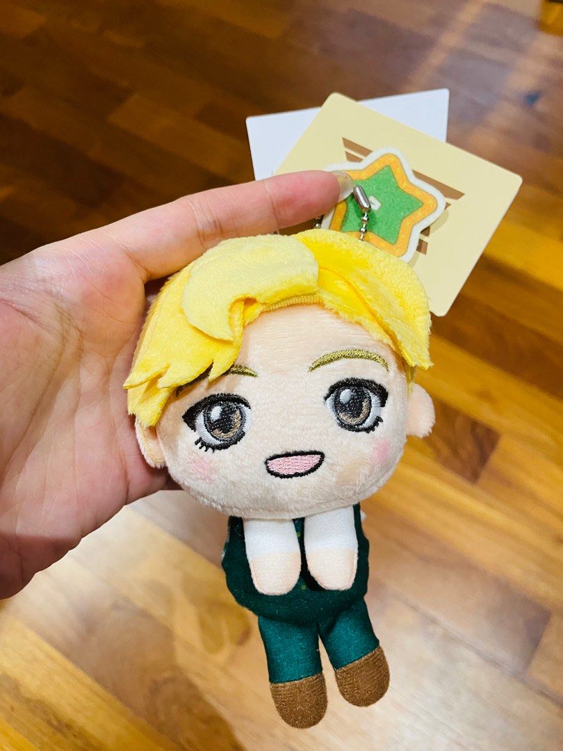BTS Tiny Tan Dynamite authentic plush keychain (j-hope, jimin, jung kook, RM, suga, V), Hobbies ...