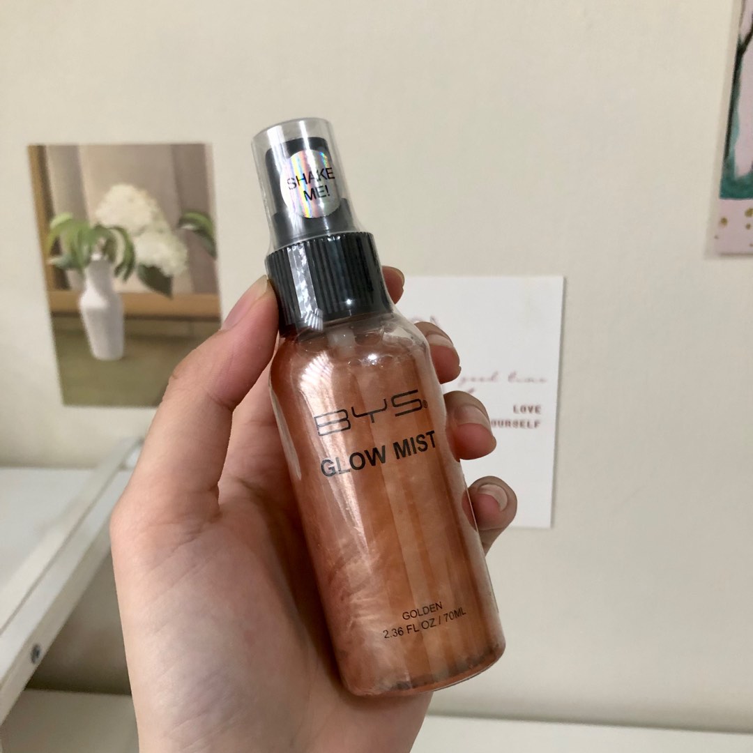 BYS Glow Mist Makeup Spray Golden Shade Glowing 70ml, Beauty & Personal ...