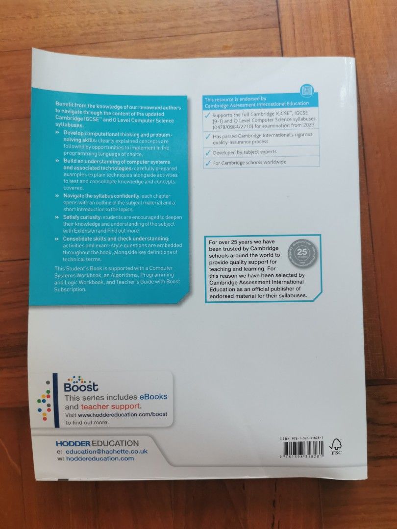 Cambridge Igcse And O Level Computer Science Second Edition Hodder