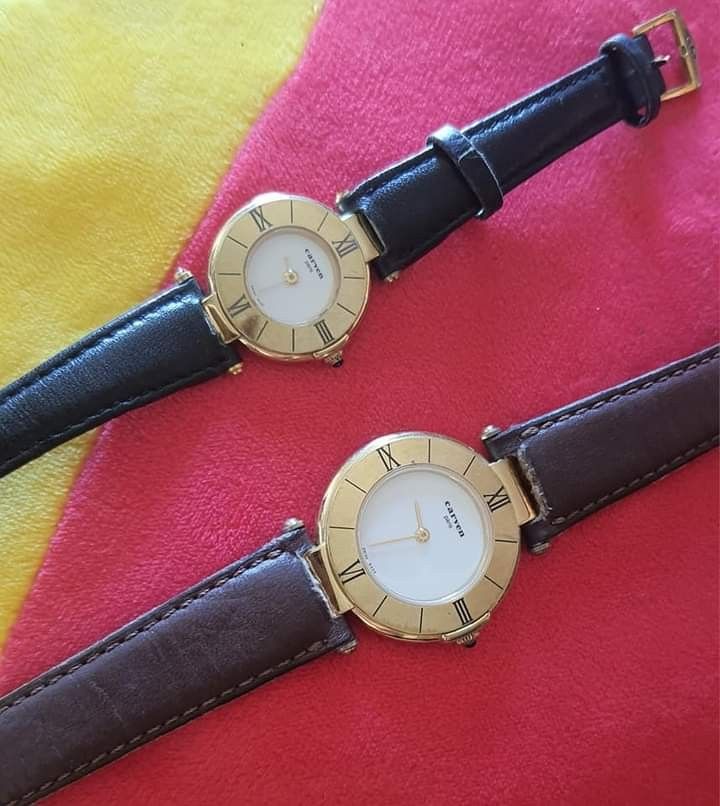 CARVEN SWISS COUPLE WATCH, Women's Fashion, Watches & Accessories ...