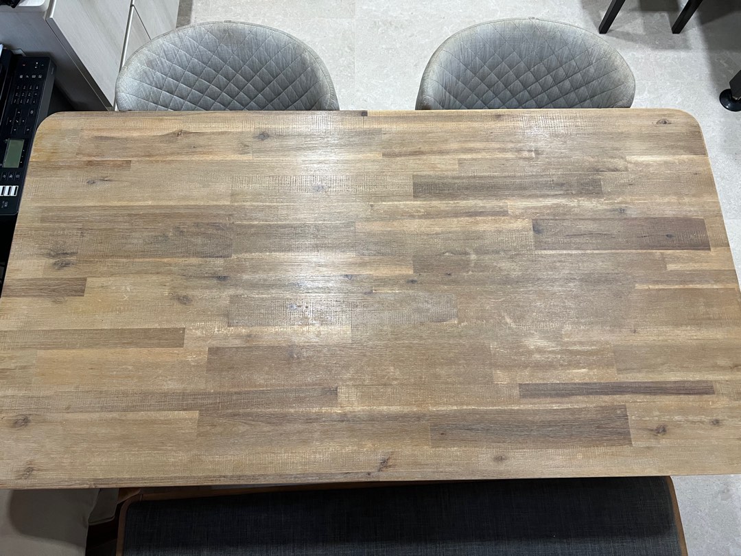 CASTLERY Seb Dining table with long bench, Furniture & Home Living ...