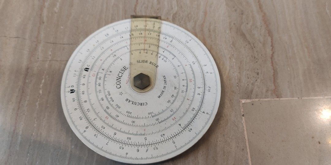 Vintage Circular slide rule, japan made, Hobbies & Toys, Memorabilia ...