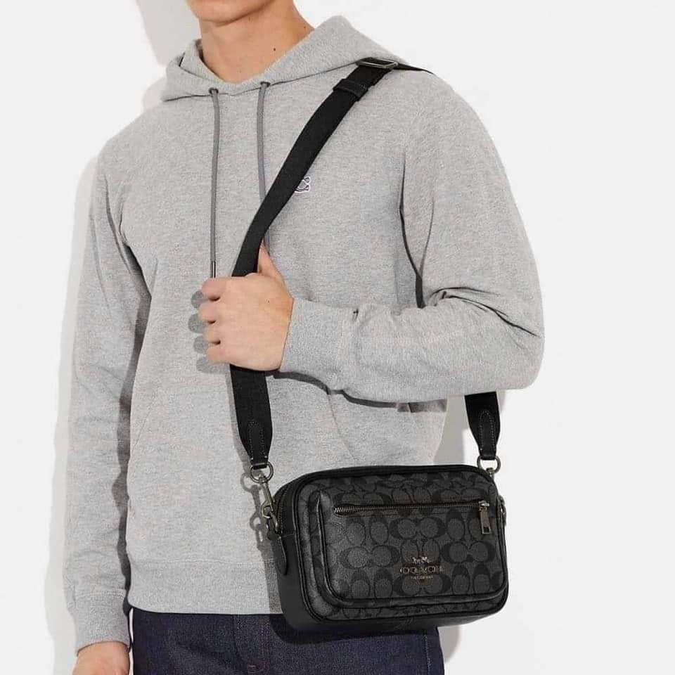 Coach Elias Crossbody in Signature Canvas on Carousell