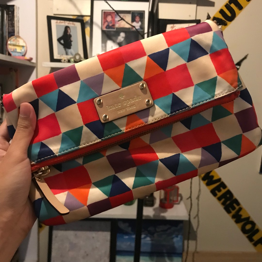 Colorful Clutch, Women's Fashion, Bags & Wallets, Clutches on Carousell