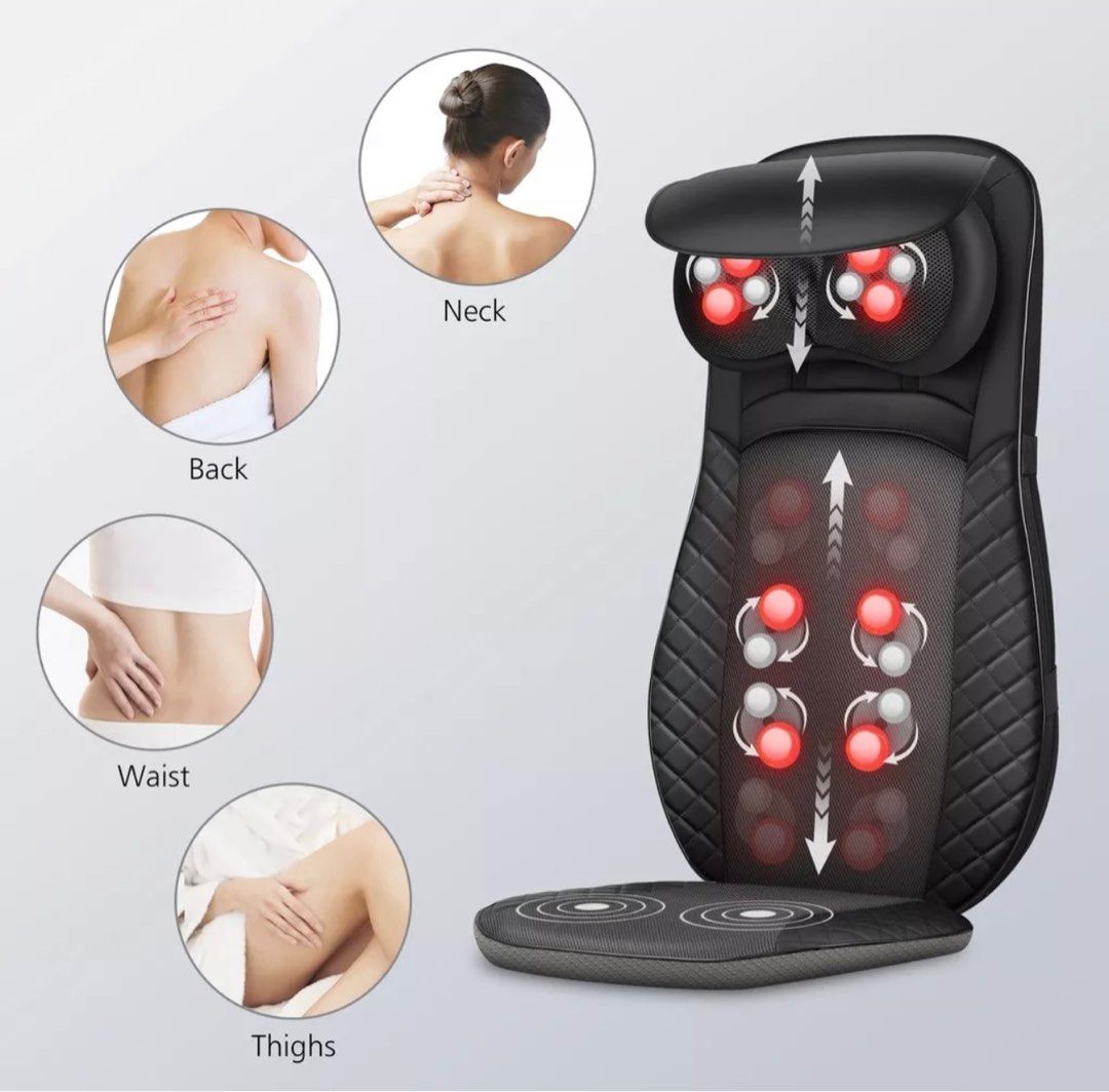 COMFIER CF-2118 Shiatsu Neck & Back Massager with Heat, Massagers for Neck and Back Massage ...