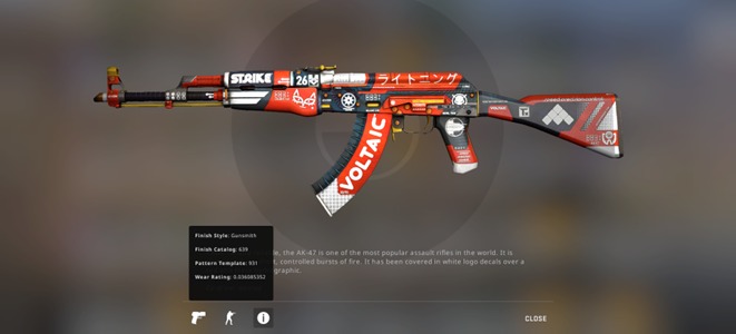 CSGO AK Bloodsport - FN 0.03 Low Float, Video Gaming, Gaming ...