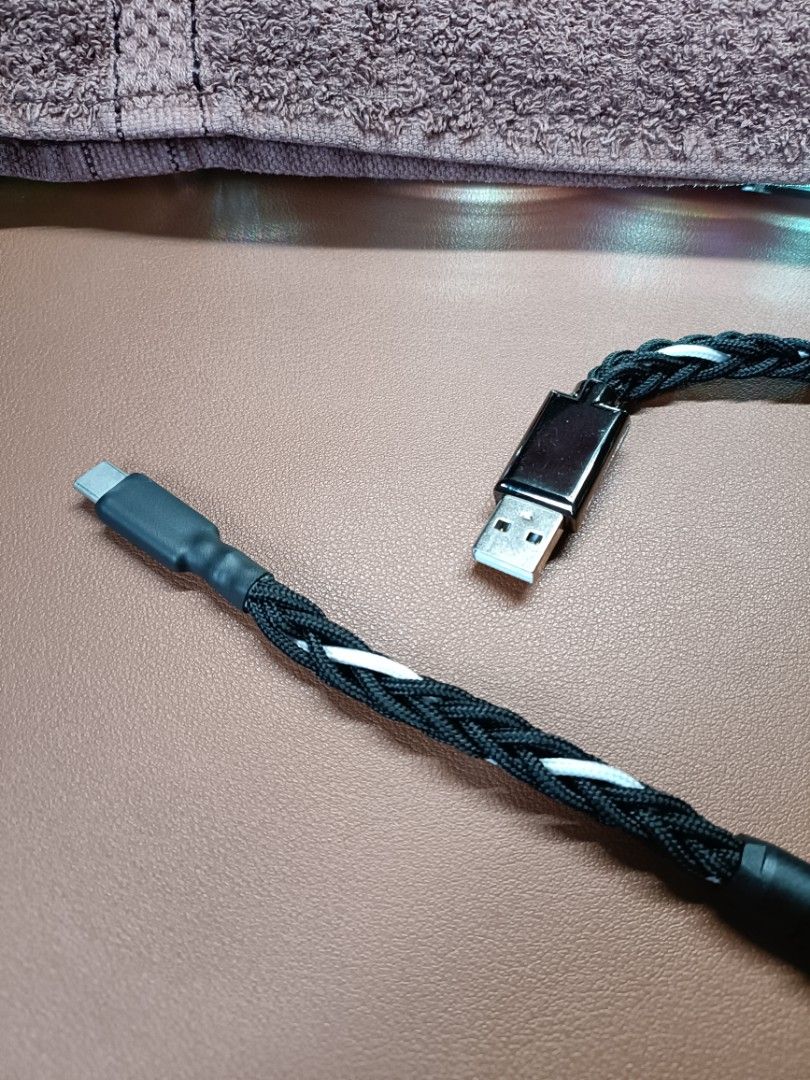 Custom keyboard straight cable braided, Computers & Tech, Parts ...