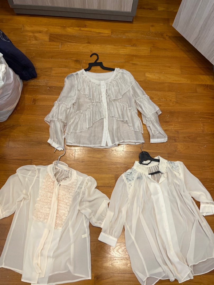 Dainty Blouses from Korea 3 to go, Women's Fashion, Tops, Blouses on ...