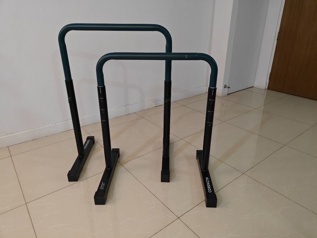 Decathelon Corength Adjustable Dip Bars 100, Sports Equipment, Exercise ...