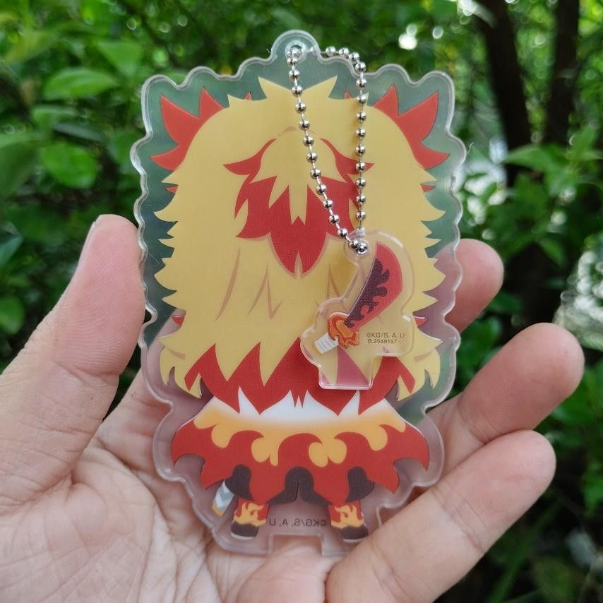 DEMON SLAYER Kimetsu no Yaiba Kyojuro Rengoku Acrylic Keychain, Hobbies ...